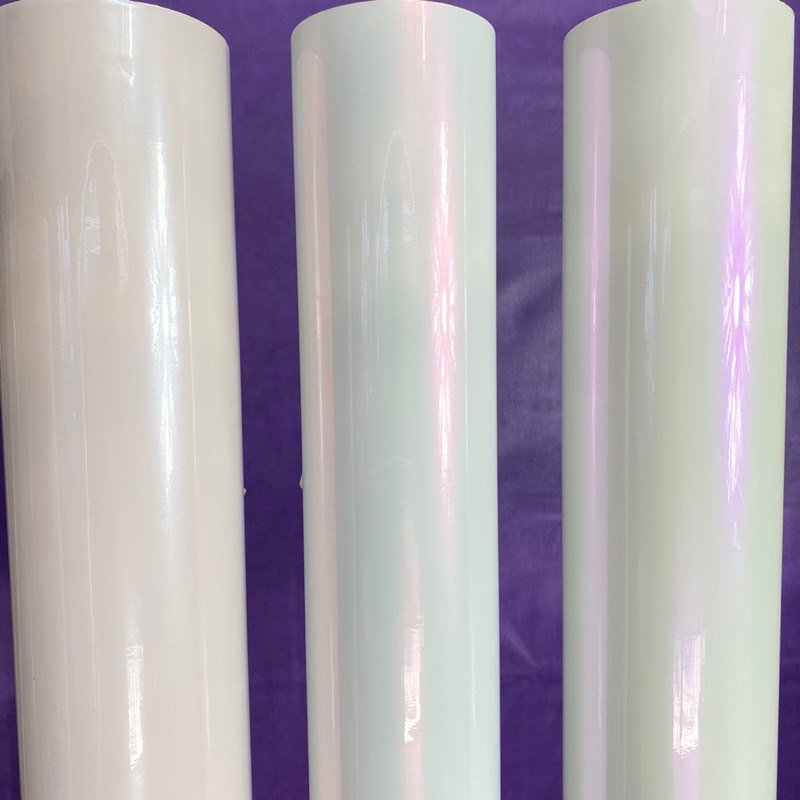 Pearl White to Purple / Pearl White to Red Glossy Pearl White Wrap ...