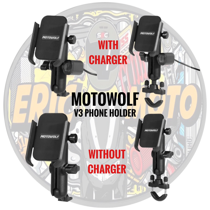 motowolf cellphone holder version 3 / motowolf cp holder v3 | Shopee ...