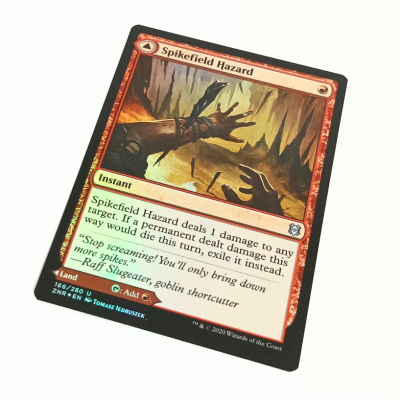 MTG Card Foil SPIKEFIELD HAZARD // SPIKEFIELD CAVE Magic the Gathering ...
