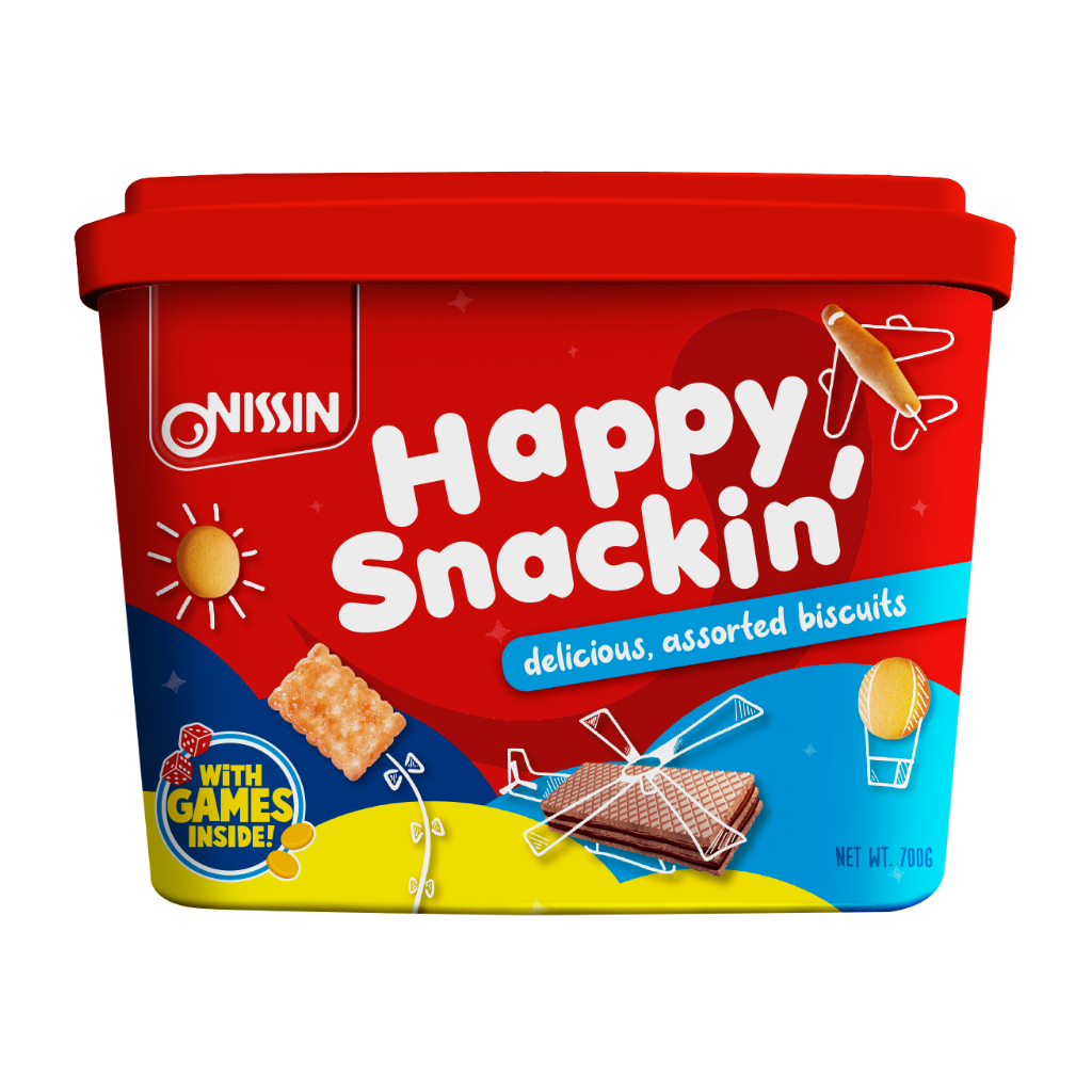 Nissin Happy Snackin' Tub 700g | Shopee Philippines
