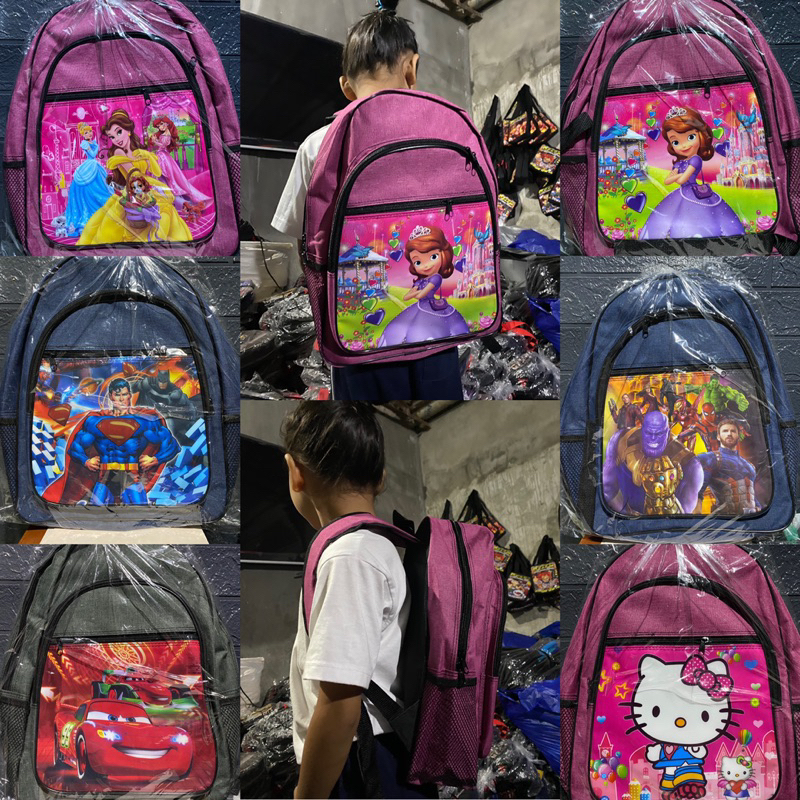Character Kiddie Backpack | Shopee Philippines