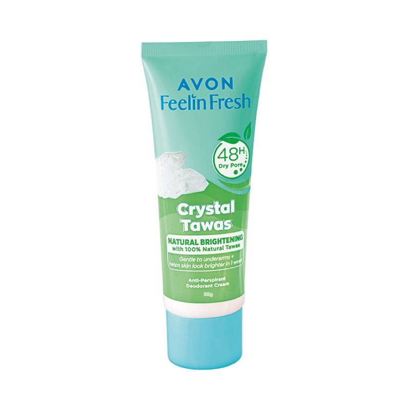 AVON Feelin Fresh Quelch Crystal Tawas Anti-Perspirant Deodorant Cream ...