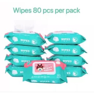 Wet wipes Runbeimian for hand and mouth 80's | Shopee Philippines