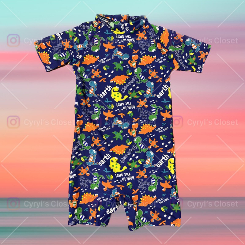 One-piece Short sleeve Rash guard for 4-6yrs old | Cyryl’s Closet ...