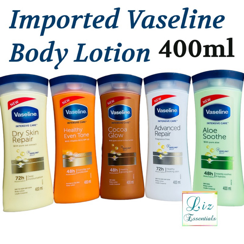 Original Vaseline Intensive Body Lotions Care Cocoa Glow 400ml | Shopee Philippines