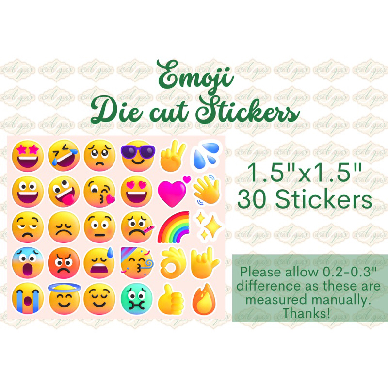 Emoji Die cut Stickers | Shopee Philippines