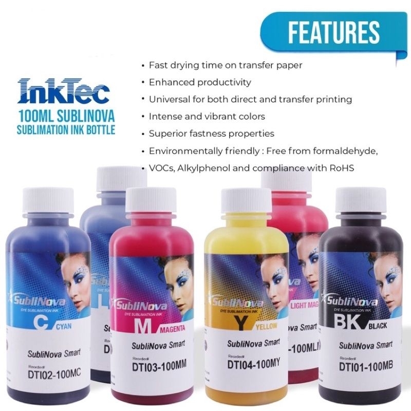 Sublinova ink for Sublimation Printing 100ML | Shopee Philippines