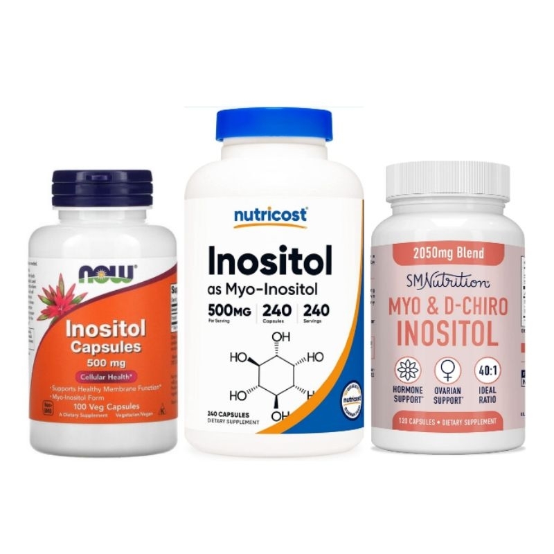 Now Foods Inositol, Myo-Inositol & D-Chiro Inositol for PCOS, fertility ...