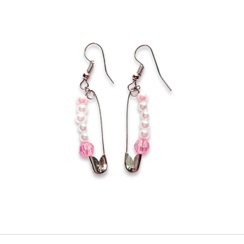 Cute Safety Pin Earrings Aesthetic Rock Kpop Style | Shopee Philippines