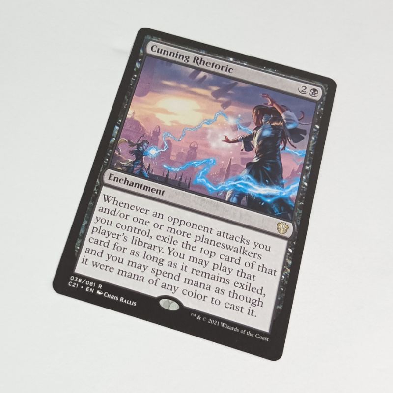 MTG Card CUNNING RHETORIC Magic the Gathering Trading Card Game Black ...