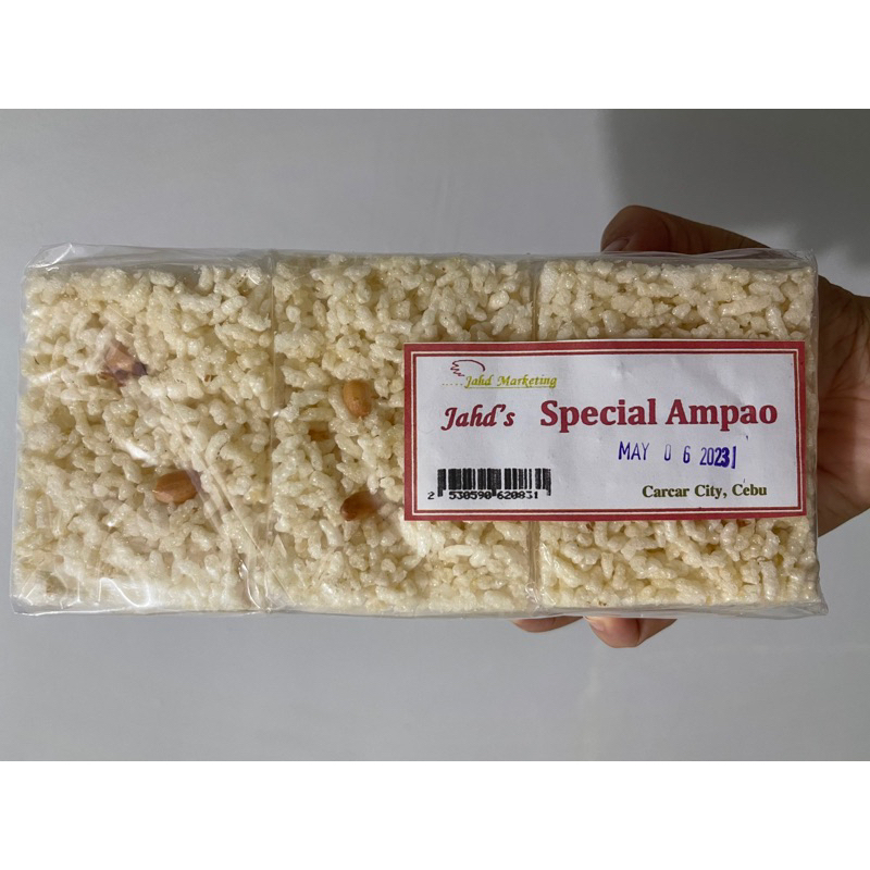 Jahd's Special Ampao in Carcar Cebu 6 pcs in pack 140 grams Pop rice ...