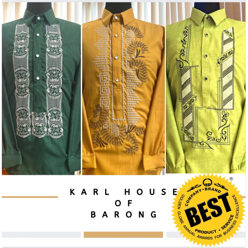 Polo Barong Long Sleeves/ Formal Attire (Smooth and Soft Fabric ...