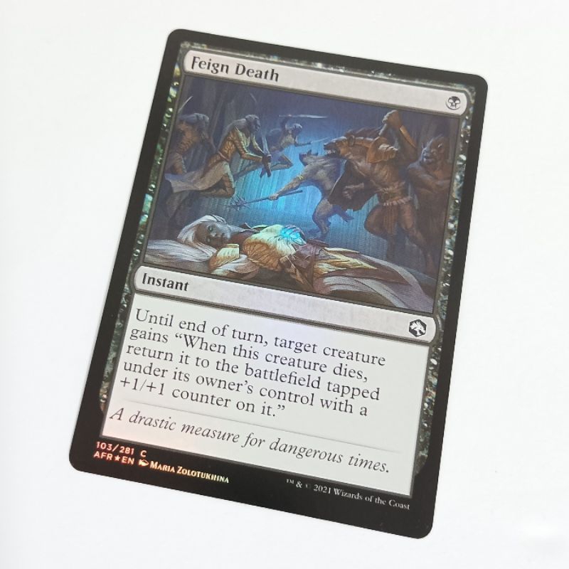 MTG Card Foil FEIGN DEATH Magic the Gathering Trading Card Game Black ...