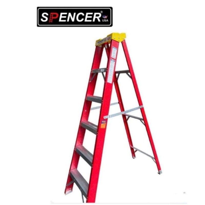 SPENCER USA FIBERGLASS INDUSTRIAL TYPE A LADDER 6 FT / 8 FT /10 FT ...