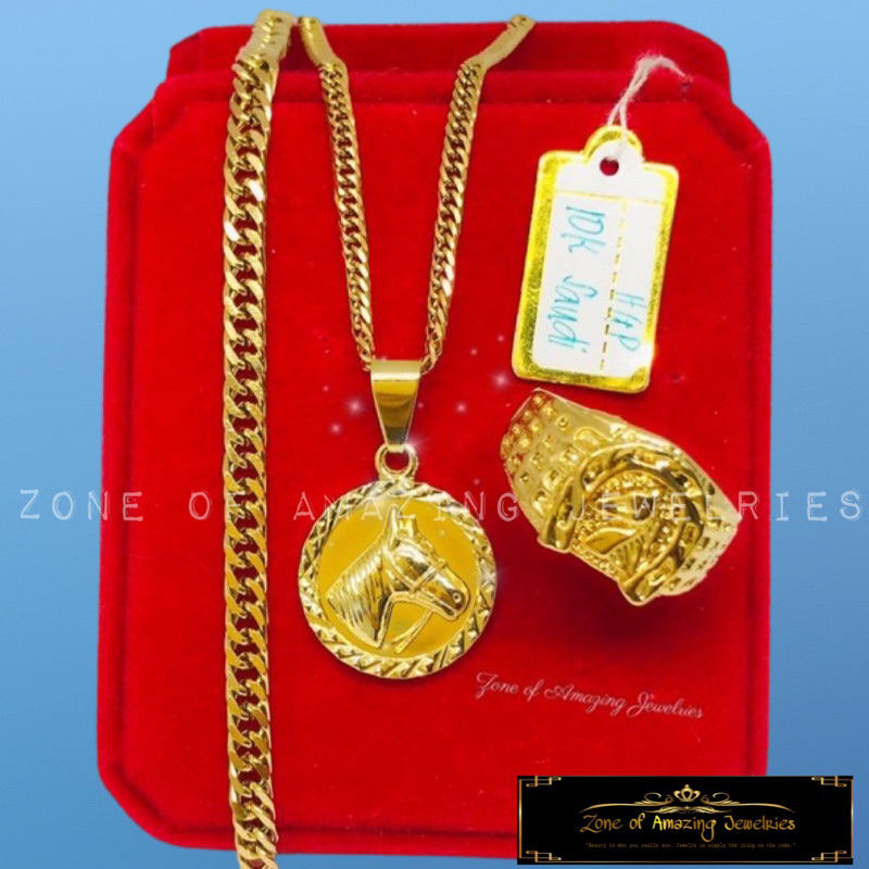 zoaj.ph Horse Mens Jewelry Set - Necklace Bracelet and Ring for Men ...