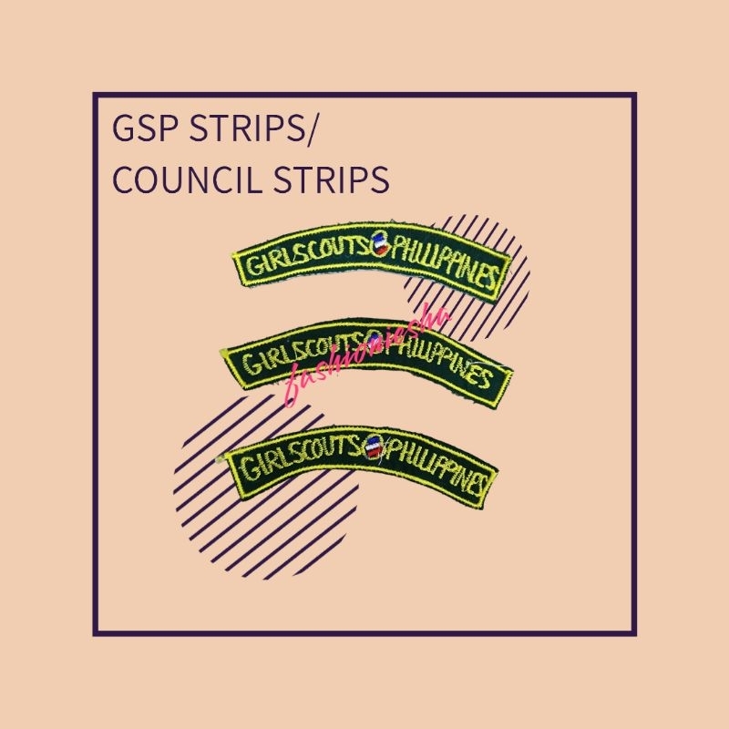 GIRL SCOUT PATCHES/ COUNCIL STRIPS/ GSP STRIPS/PATCHES FOR UNIFORM ...