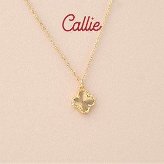 Callie 14k Gold Plated Mini Gold Clover Necklace Shop Callie | Shopee ...