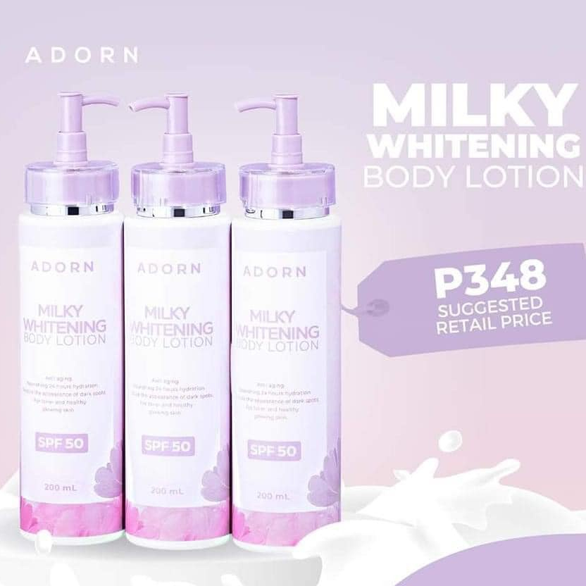 Adorn Milky Whitening Lotion | Shopee Philippines