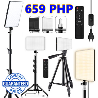 LED Video Panel Light Make up Lighting Tripod Stand Dimmable ...