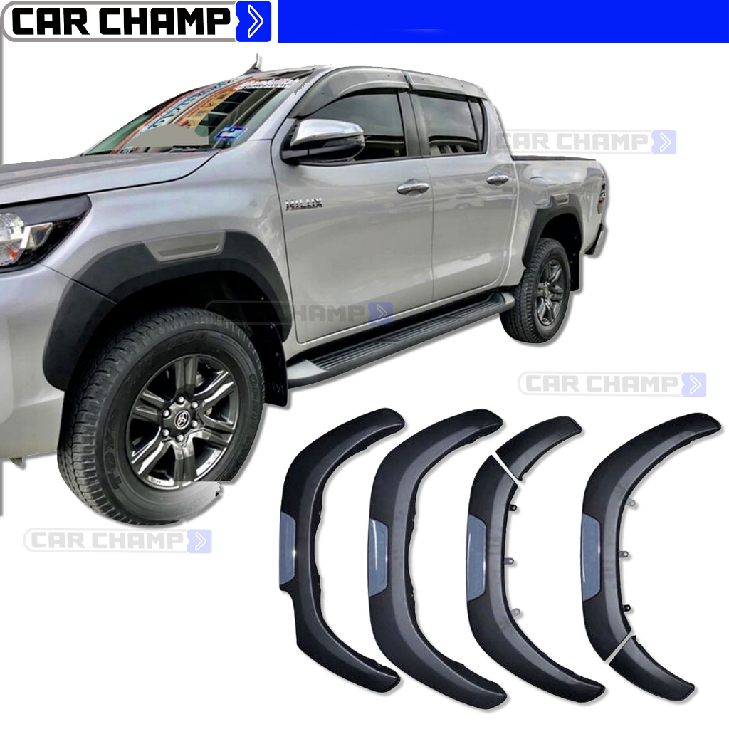 Toyota Hilux Revo / Conquest 2016-2022 G Variant Fender Flare With Gray ...