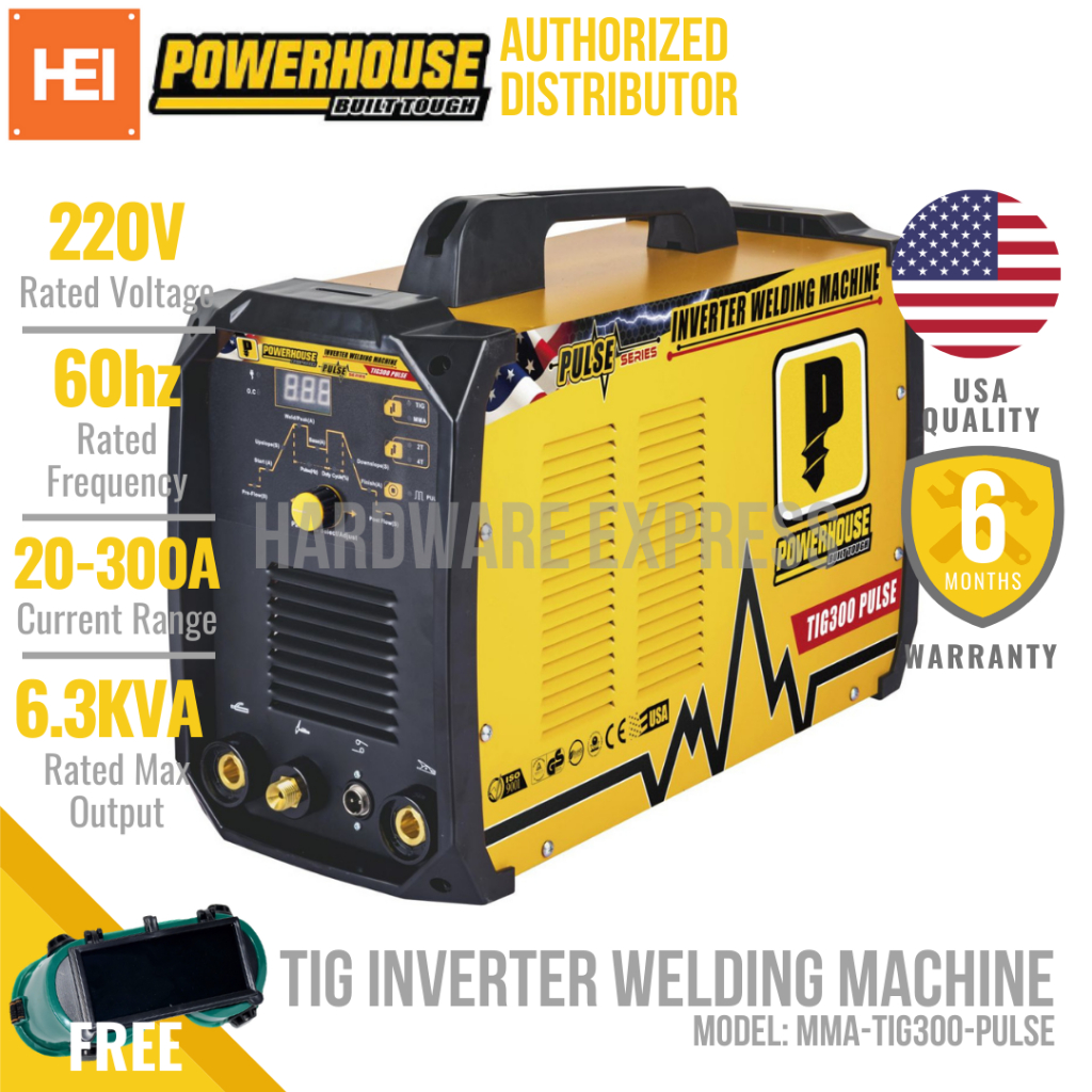 POWERHOUSE 300A TIG PULSE SERIES Inverter Welding Machine, 54% OFF