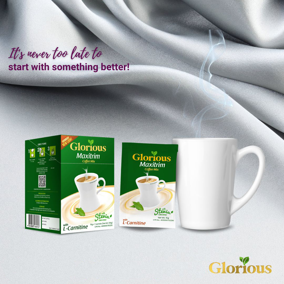 Glorious Blend Maxitrim Slimming Coffee ( 7 Sachets ) Non Acidic, No ...