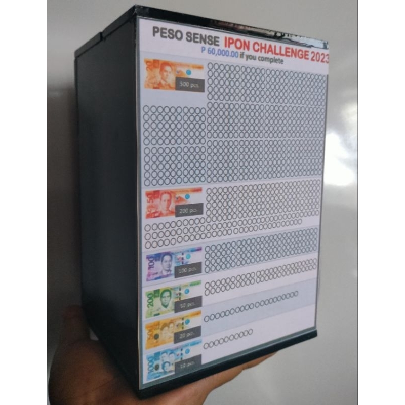 glass alkansya peso sense ipon challenge 2023 presyo ₱220