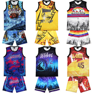 Kids Terno NBA Basketball Jersey Shorts for Kids Boy Full Sublimation ...