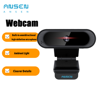 Ansen Webcam for PC Laptop Online Class 2K 1080P HD USB Web Camera with ...