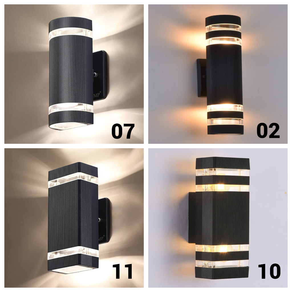 Wall Mounted Lamp Outdoor Garden Waterproof Double Sided E27 Socket ...