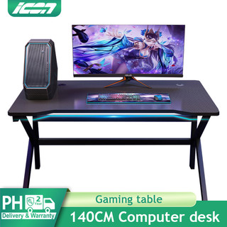 ICON Games Computer Table for desktop 140cm PC Desk Gaming Tables ...