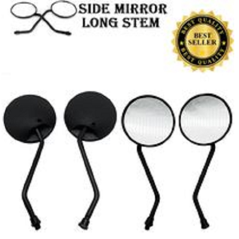 HONDA Supra X 125 Round Side Mirror long stem 1 Pair Universal COD - UniTop