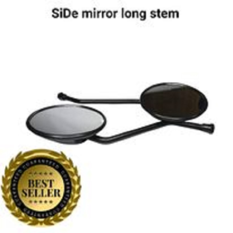 HONDA Supra X 125 Round Side Mirror long stem 1 Pair Universal COD - UniTop