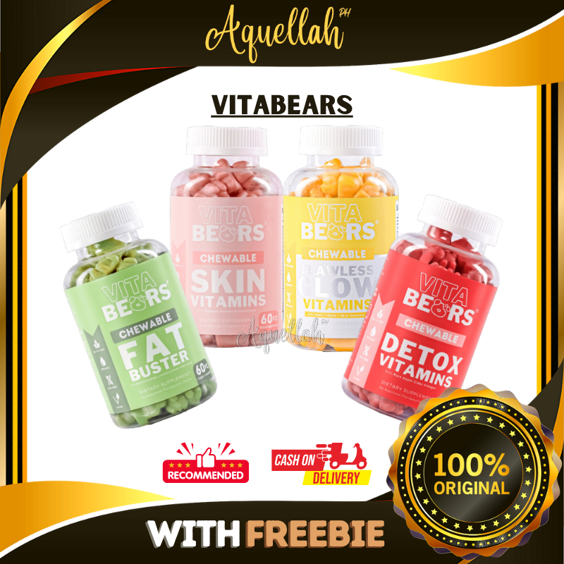 Vitabears Chewable Gummy Vitamins (Skin | Detox | Fat Buster | Flawless ...