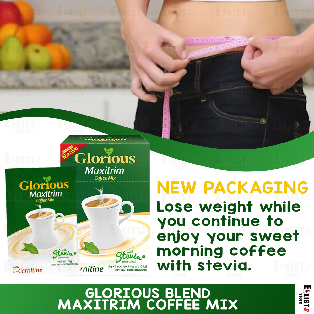 Glorious Blend Maxitrim Slimming Coffee ( 7 Sachets ) Non Acidic, No ...