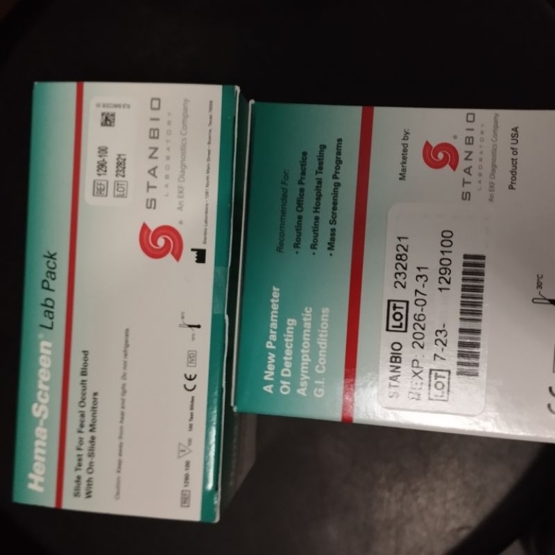 HEMASCREEN FECAL OCCULT BLOOD TEST (100 test) (2026 expiry) - PFL Store