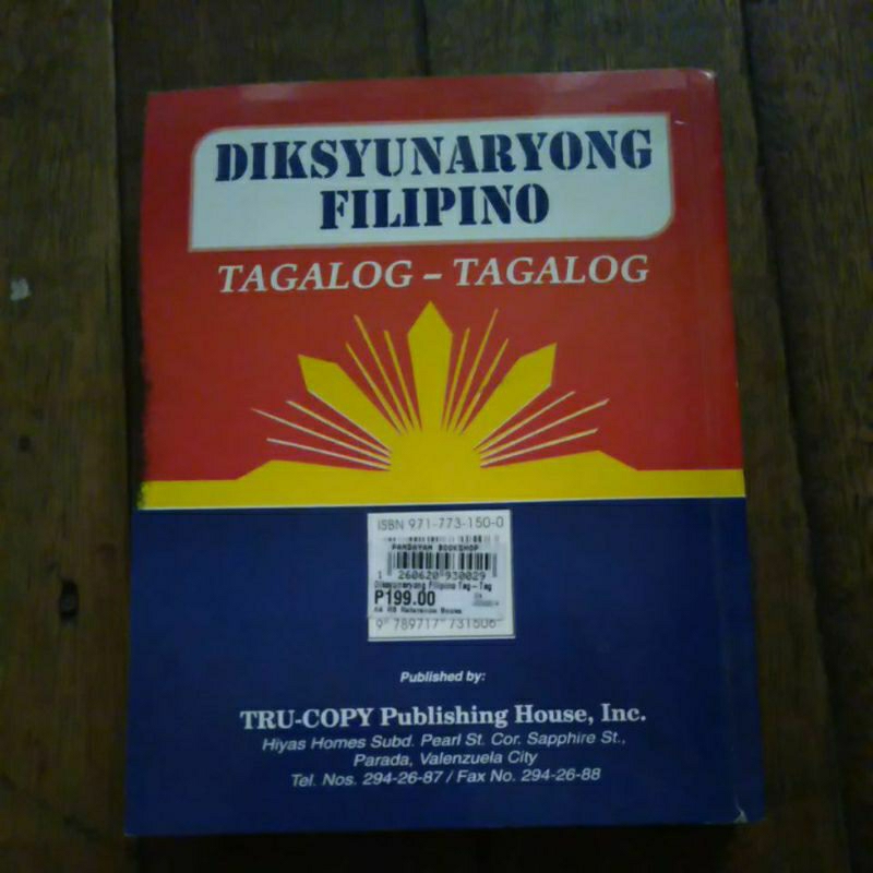 Diksyunaryong Filipino Tagalog-Tagalog Dictionary - Lynderm Store