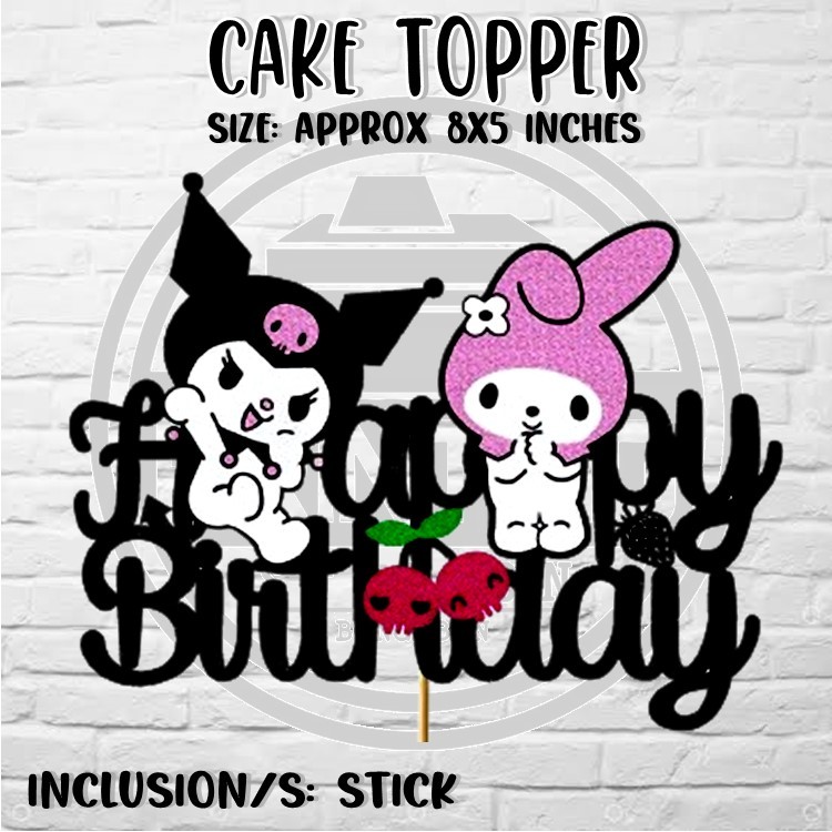 Kuromi theme cake topper - UniTop
