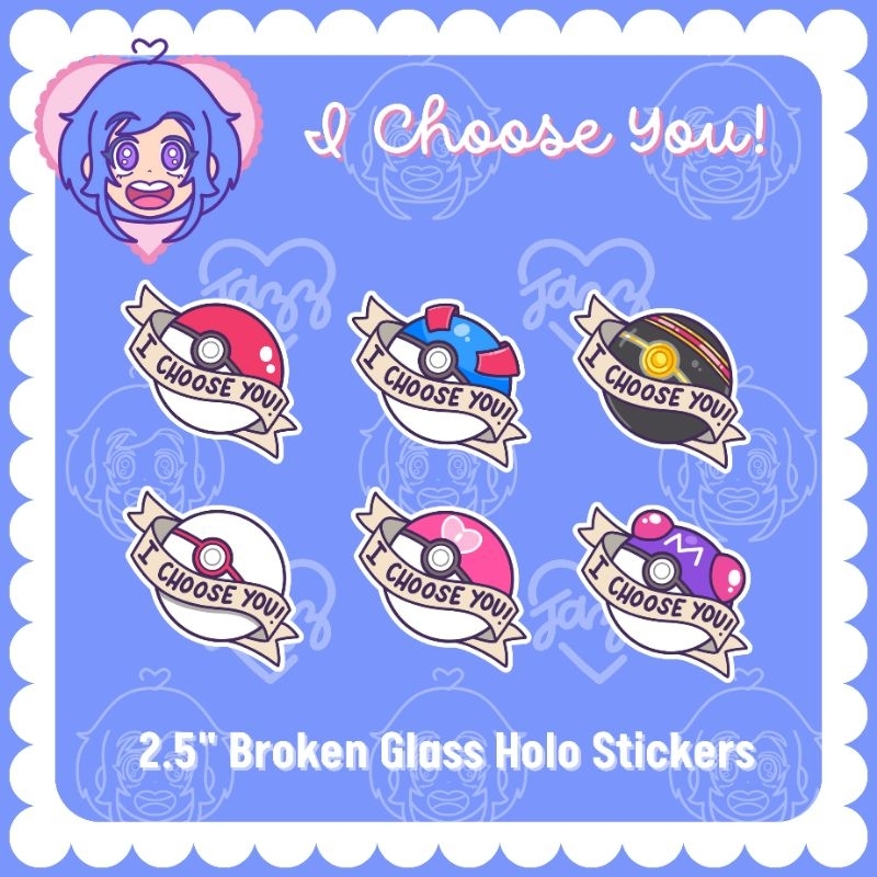 " I Choose You! " Stickers - Manila Store