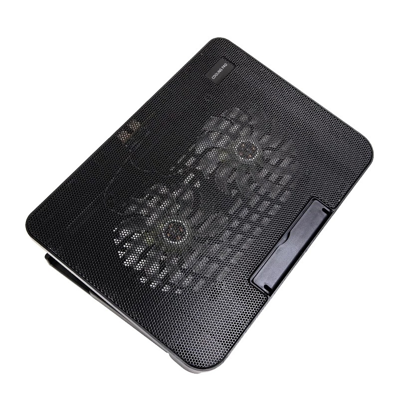 9 -17" Adjustable Notebook Cooler Laptop Computer Stand Dual Fan 2 USB ...
