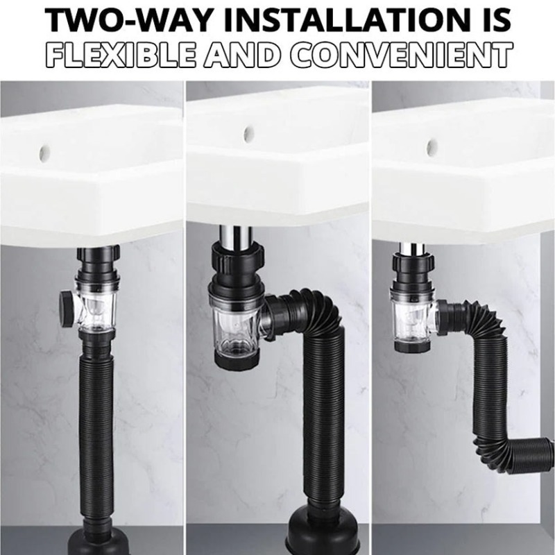 Universal Sink Drain Pipe Deodorant Sewer Drainage Water Hose ...