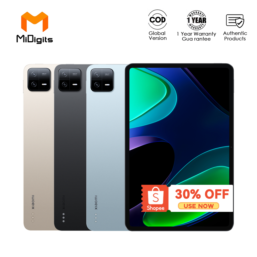 Xiaomi Pad 6 Global Tablet 128GB/256GB 11 inch PC One Year Warranty 33W ...