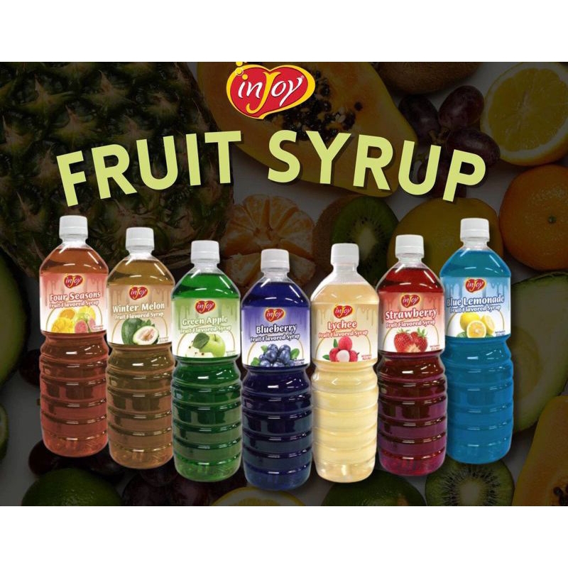 inJoy Fruit Flavoured Syrup 1L - Trend Slink