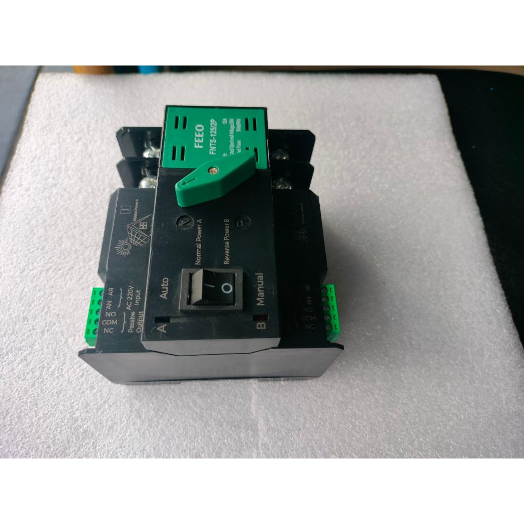 125A FEEO ATS DIN RAIL Solar Energy Dual Power Automatic Transfer ...