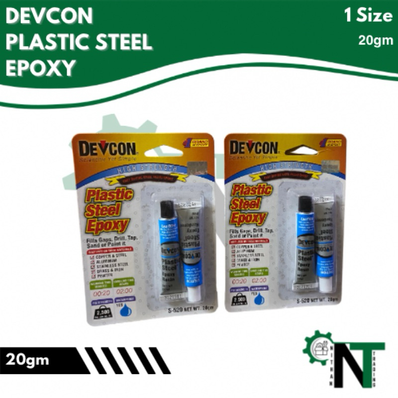 DEVCON PLASTIC STEEL EPOXY 20gm - UniTop
