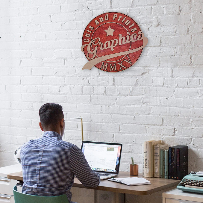 Customized Wooden Logo Embossed Details Laser Cut - UniTop