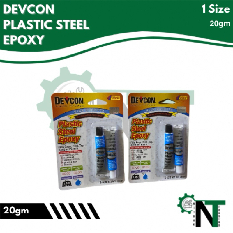 DEVCON PLASTIC STEEL EPOXY 20gm - UniTop