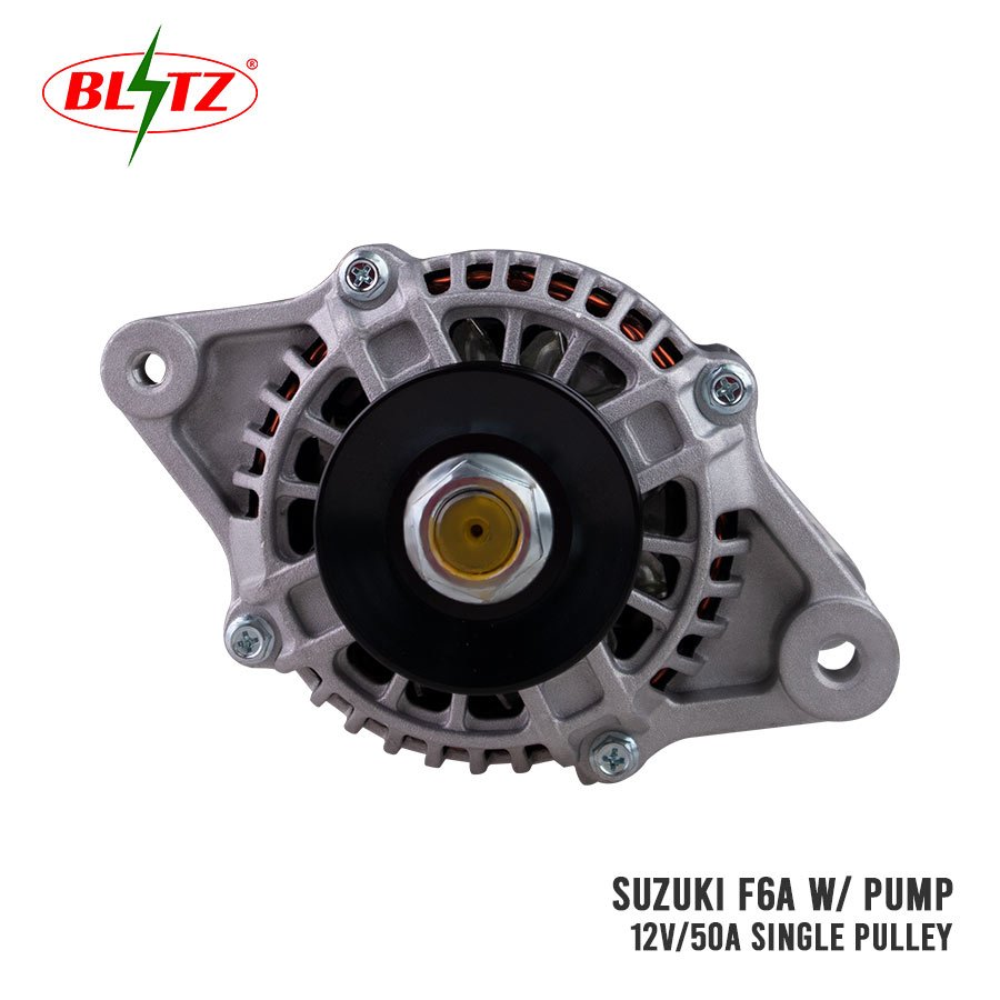 SUZUKI F6A W/ PUMP 12V/50A SINGLE PULLEY BLITZ ALTERNATOR ASSEMBLY OP ...
