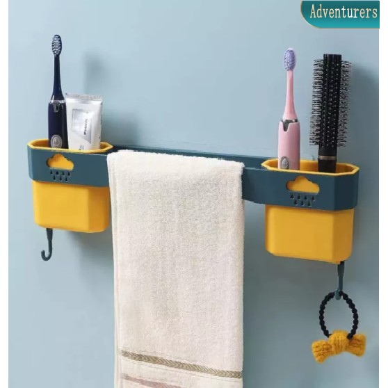 Adventurers Multi-Function Bathroom Shelf w/2 Storage Combined w ...