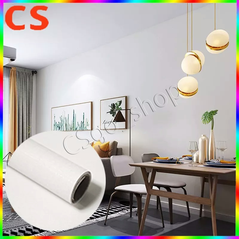 100*60 cm White Wallpaper Self-Adhesive Wallpaper Removable for Wall ...